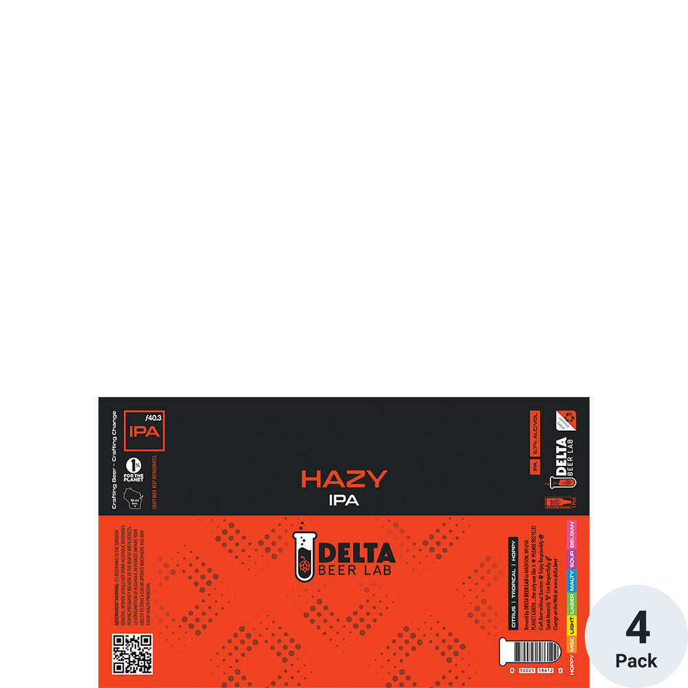 Delta Beer Lab Hazy IPA | Total Wine & More