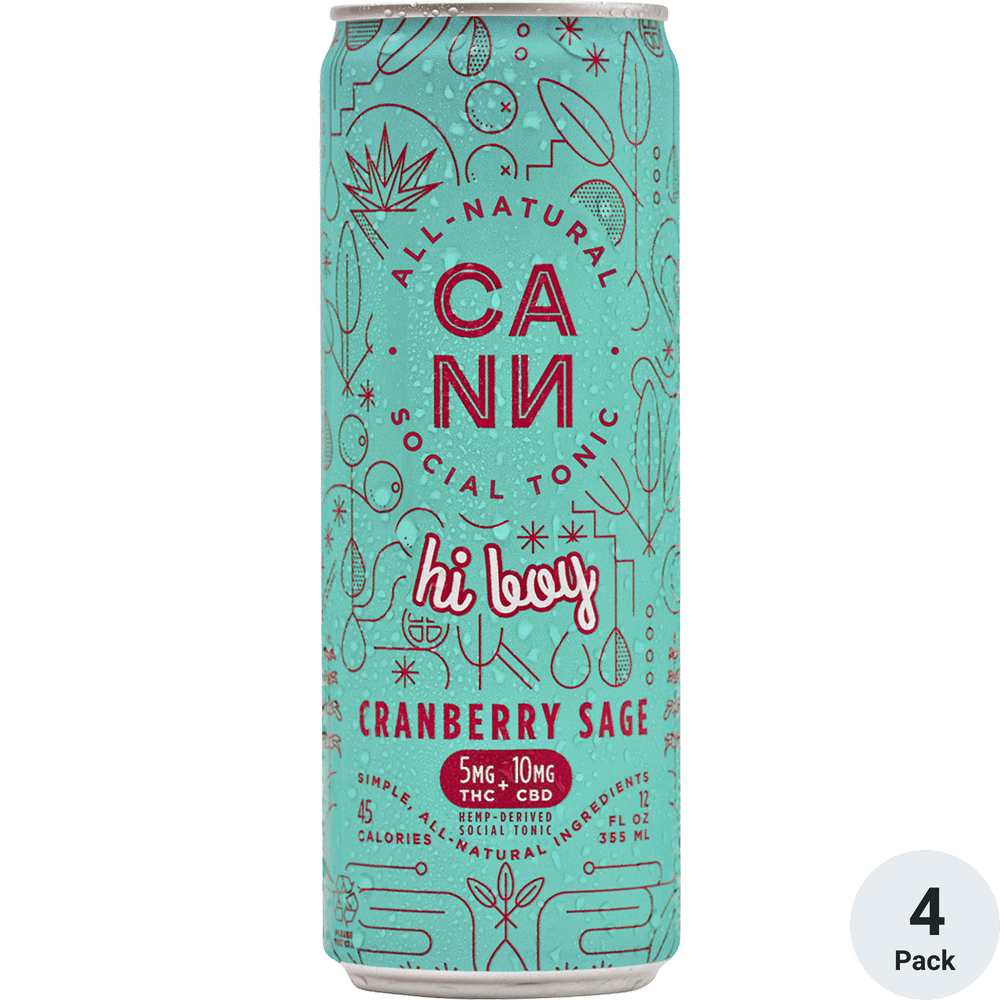 CANN Hi Boy THC 5mg Cranberry Sage | Total Wine & More