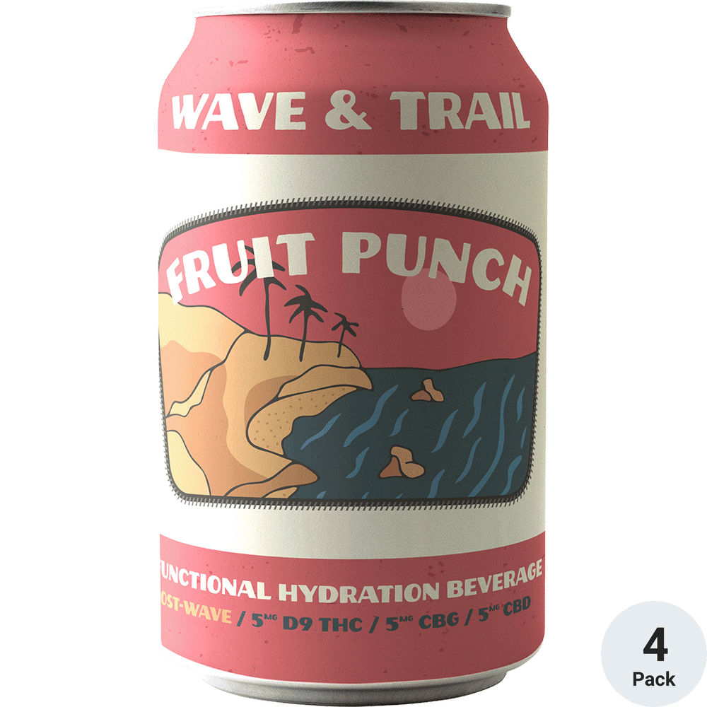 Wave & Trail THC 5mg Fruit Punch | Total Wine & More