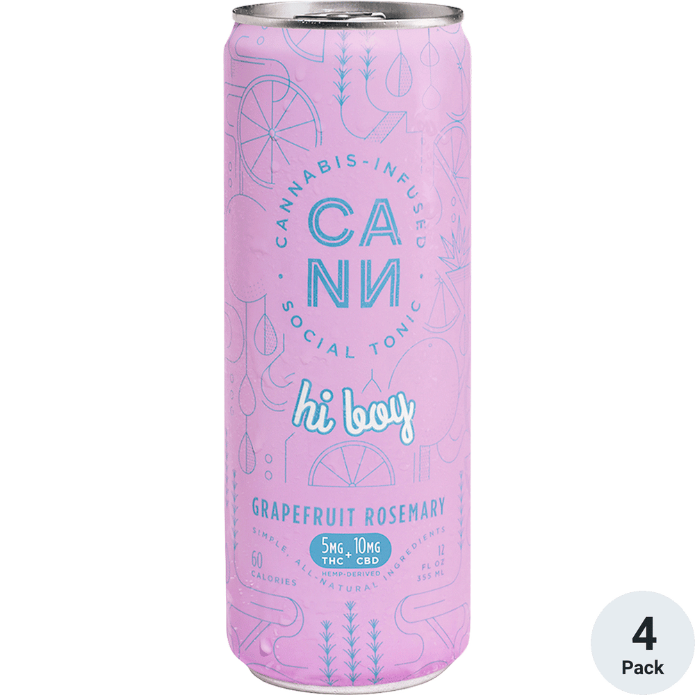 CANN Hi Boy THC 5mg Grapefruit Rosemary | Total Wine & More