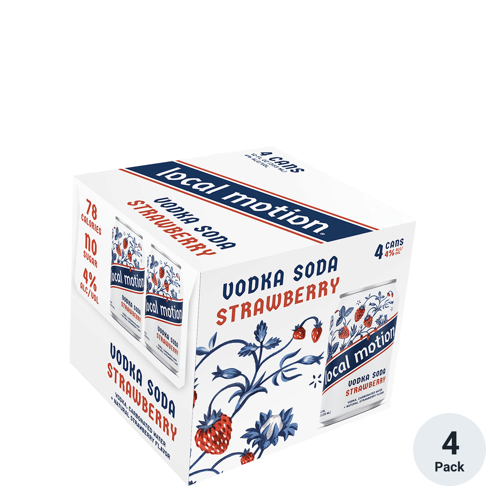 Local Motion Strawberry Vodka Soda | Total Wine & More