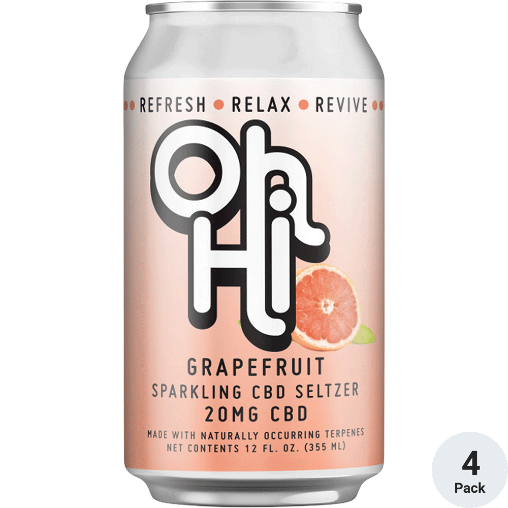 Oh Hi CBD Seltzer Grapefruit | Total Wine & More