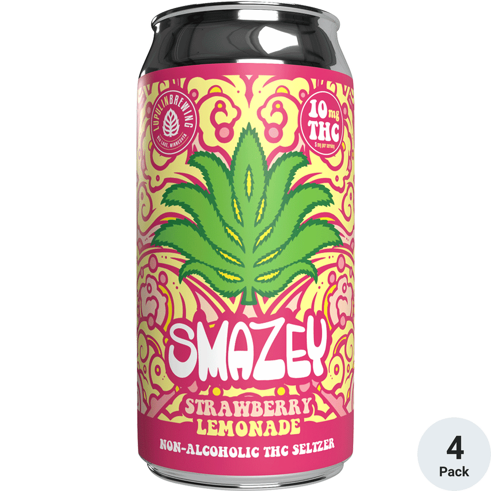 Lupulin Smazey THC 10mg Straw Lemonade | Total Wine & More - 4pk-16oz Cans