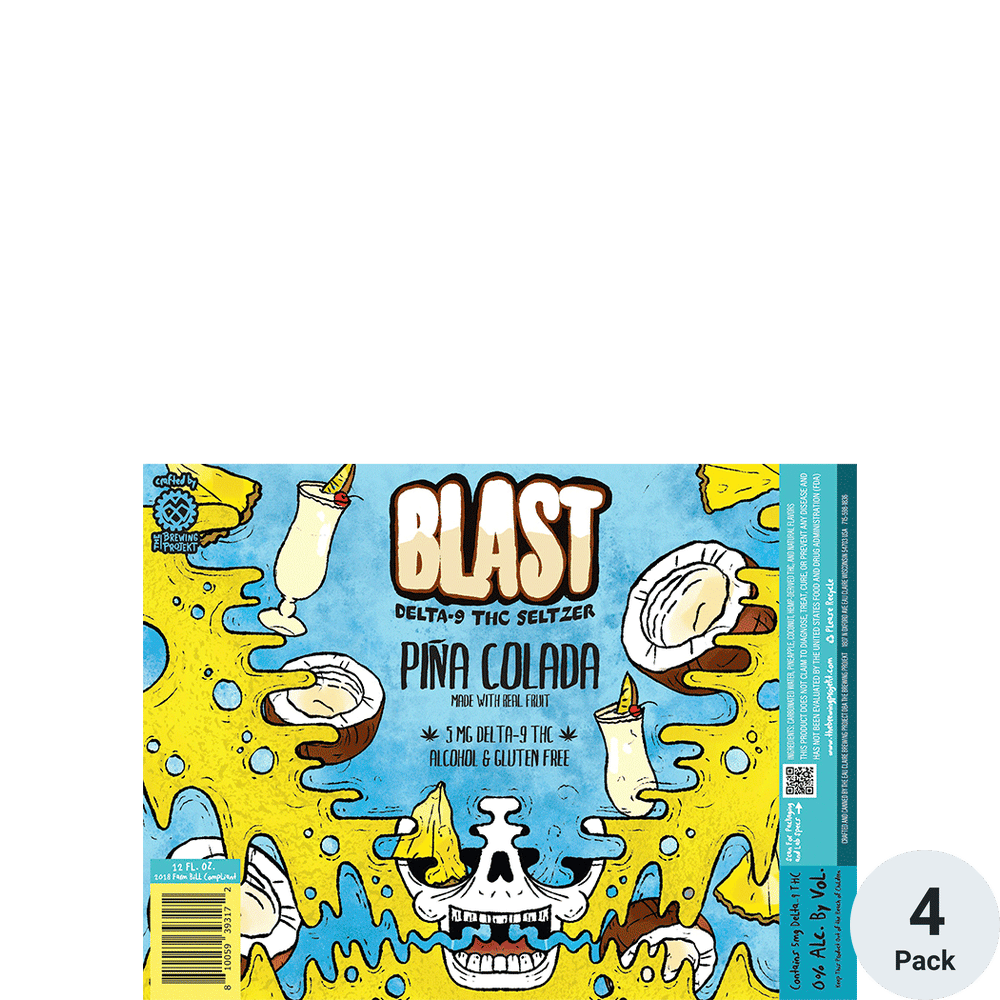 Mega Blast THC 5mg Pina Colada | Total Wine & More