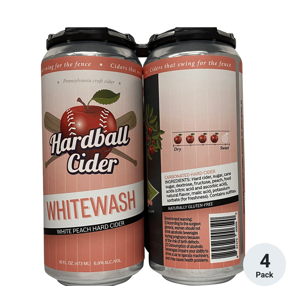 Hardball Cider Whitewash | Total Wine & More