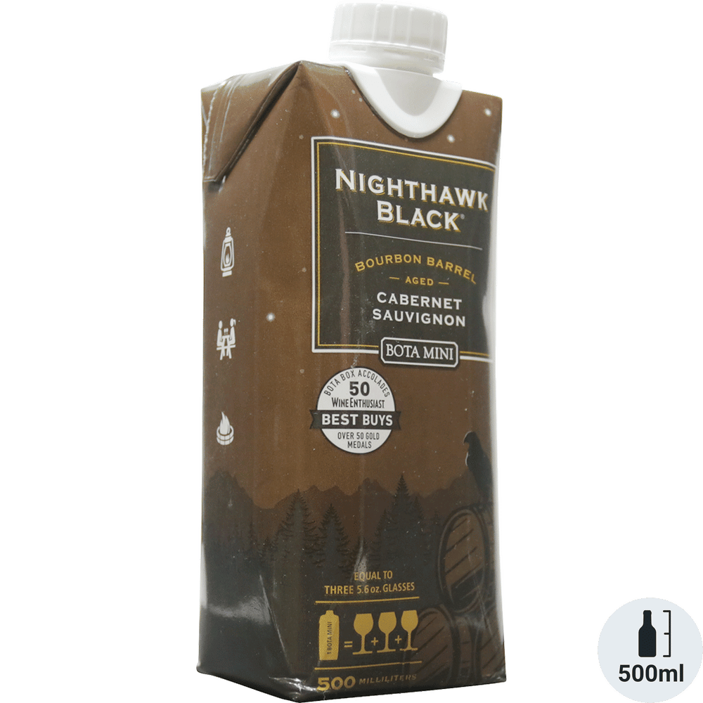 Bota Box Mini Nighthawk Black Bourbon Barrel Aged Cabernet Sauvignon ...