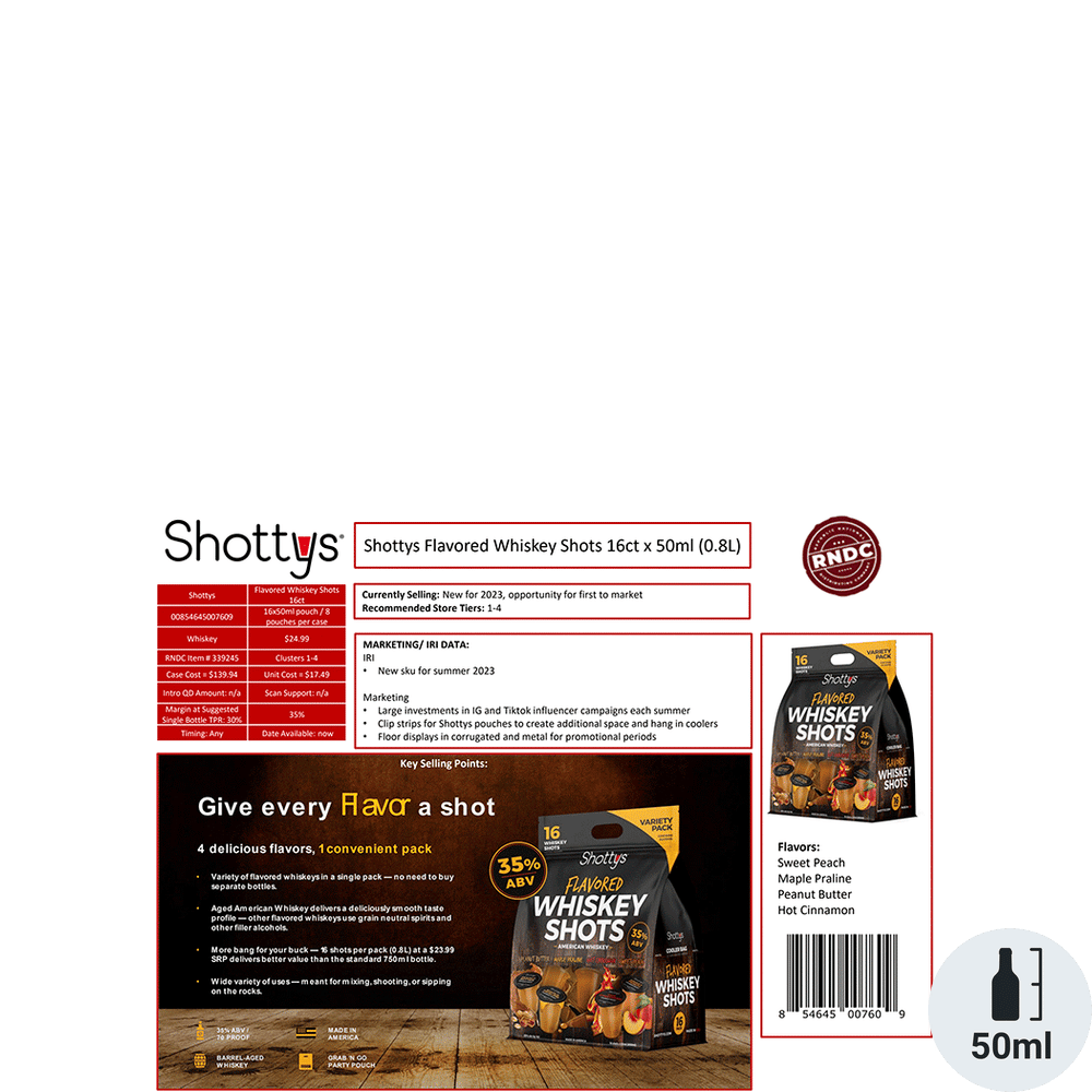 Shottys Flavored Whiskey Shots | Total Wine & More