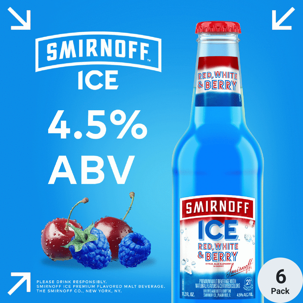Smirnoff Ice Red White and Berry Hard Beverage | Total Wine & More