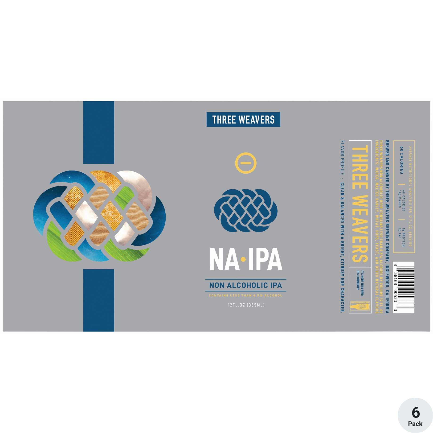 Three Weavers Non-Alcoholic IPA | Total Wine & More