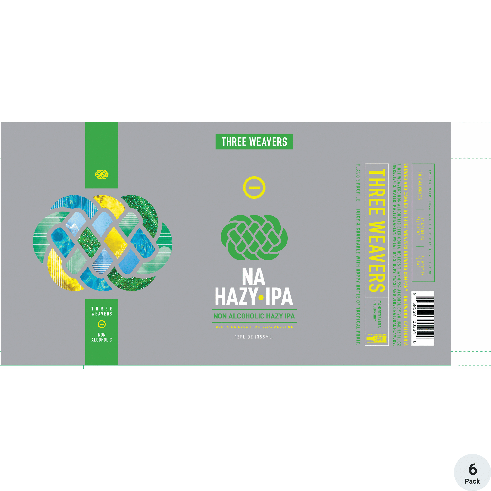 Three Weavers Non-Alcoholic Hazy IPA | Total Wine & More