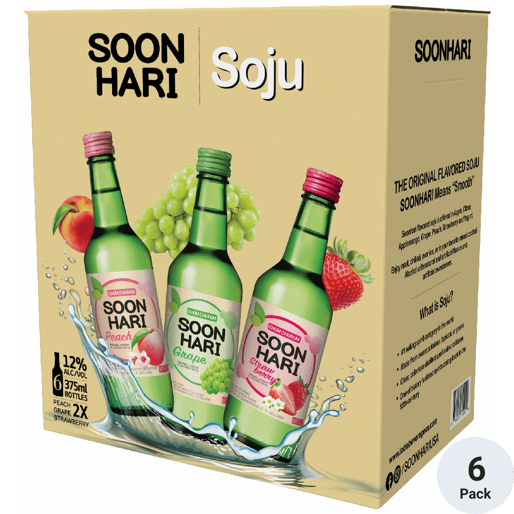 Soonhari Soju 3-Flavor Variety Pack | Total Wine & More