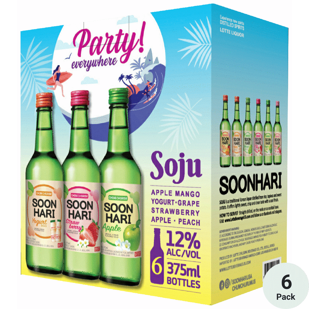 Soonhari Soju 6-Flavor Variety Pack | Total Wine & More