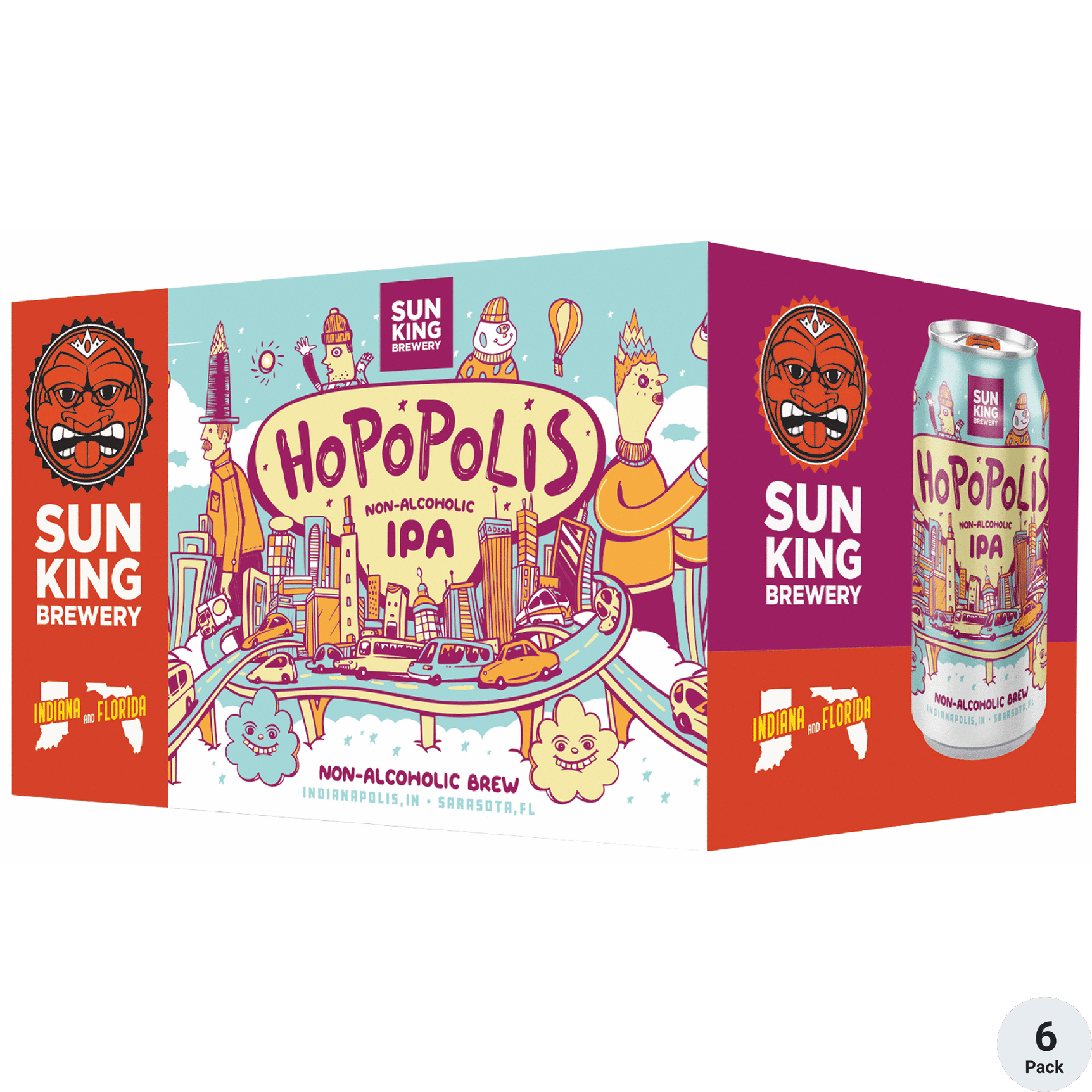 Sun King Non-Alcoholic Hopopolis IPA | Total Wine & More