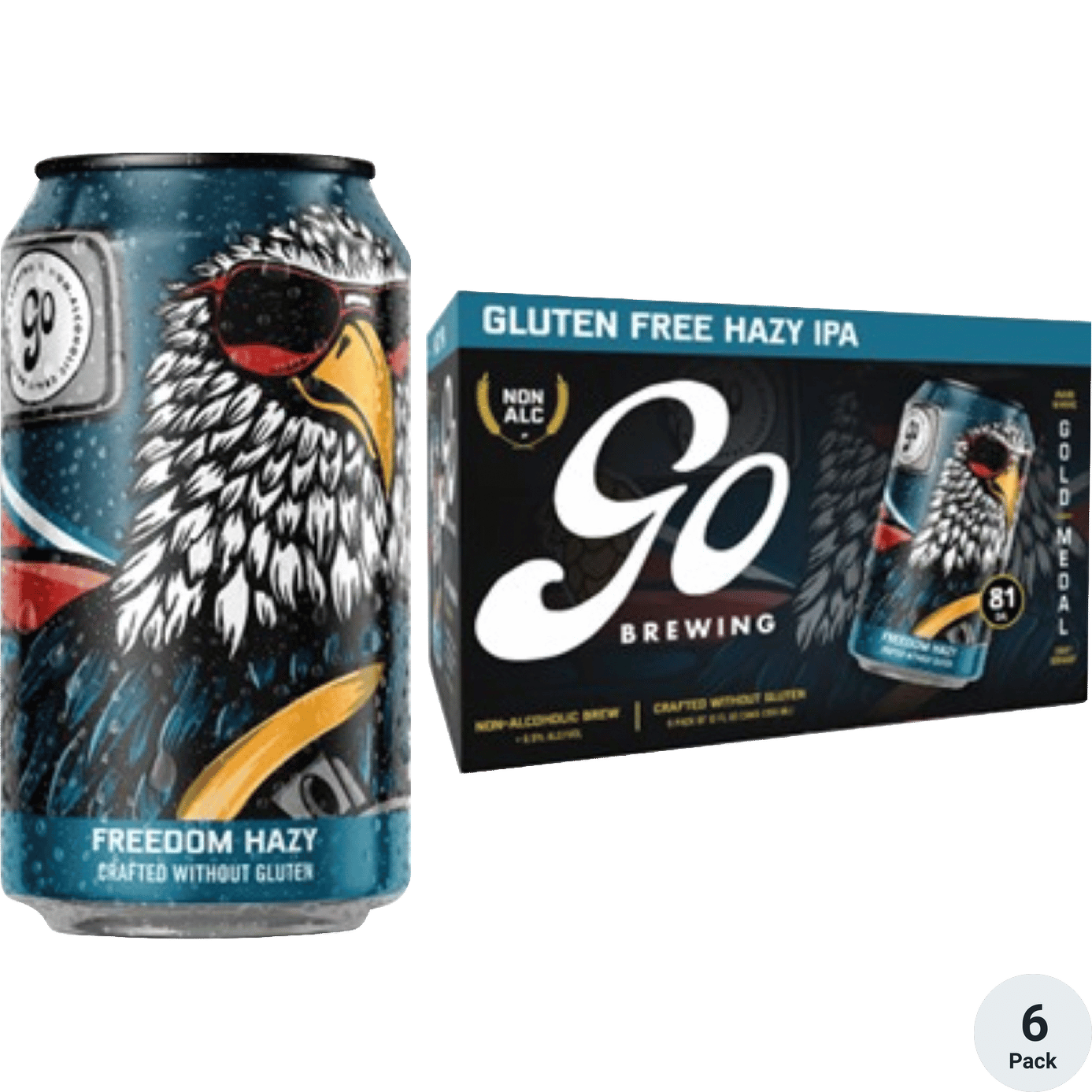 Go Brewing Non-Alcoholic Freedom Hazy IPA | Total Wine & More