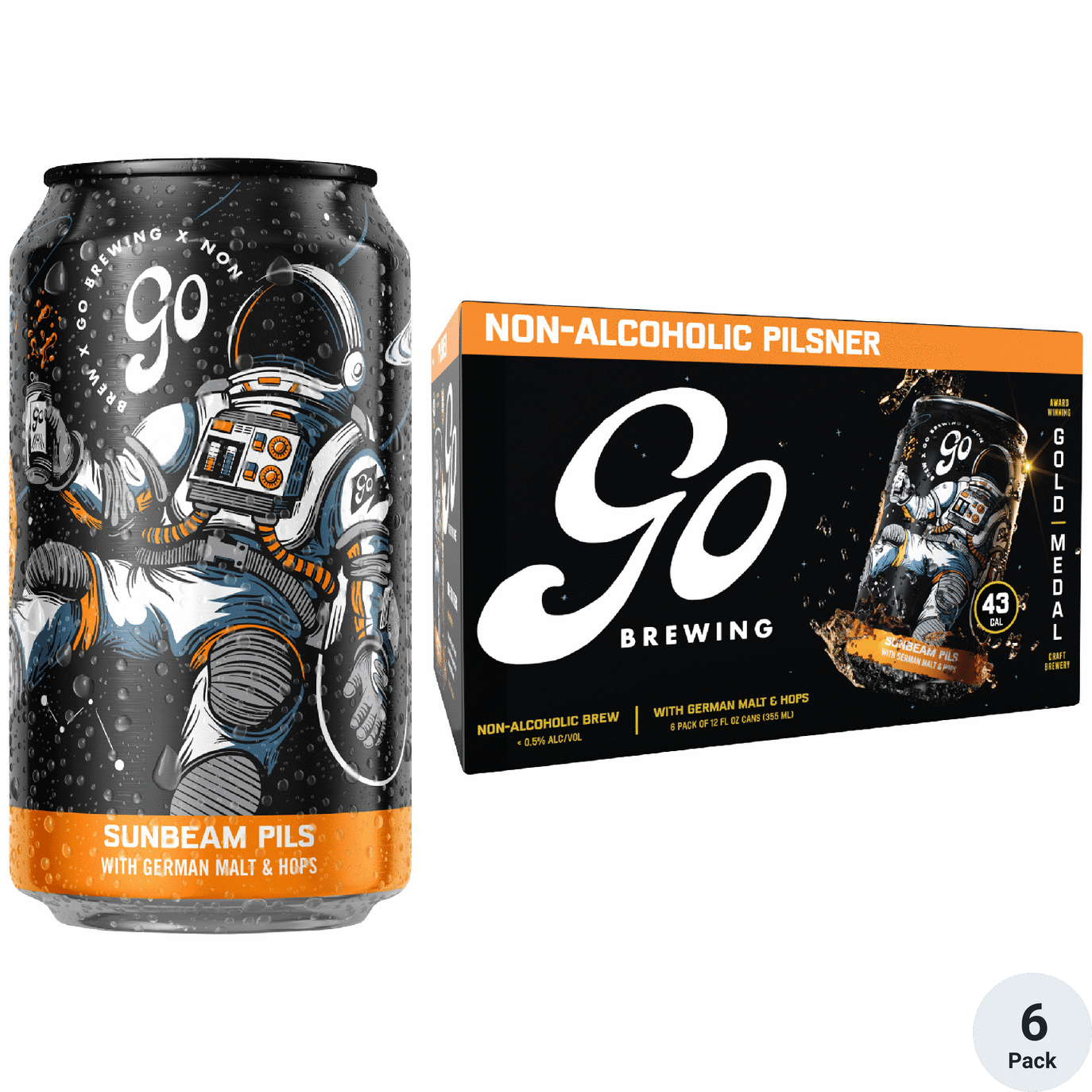 Go Brewing Non-Alcoholic Sunbeam Pilsner | Total Wine & More