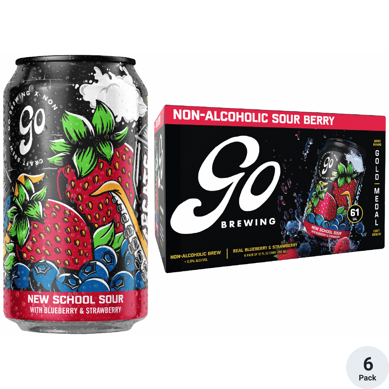 Go Brewing Non-Alcoholic New School Sour | Total Wine & More