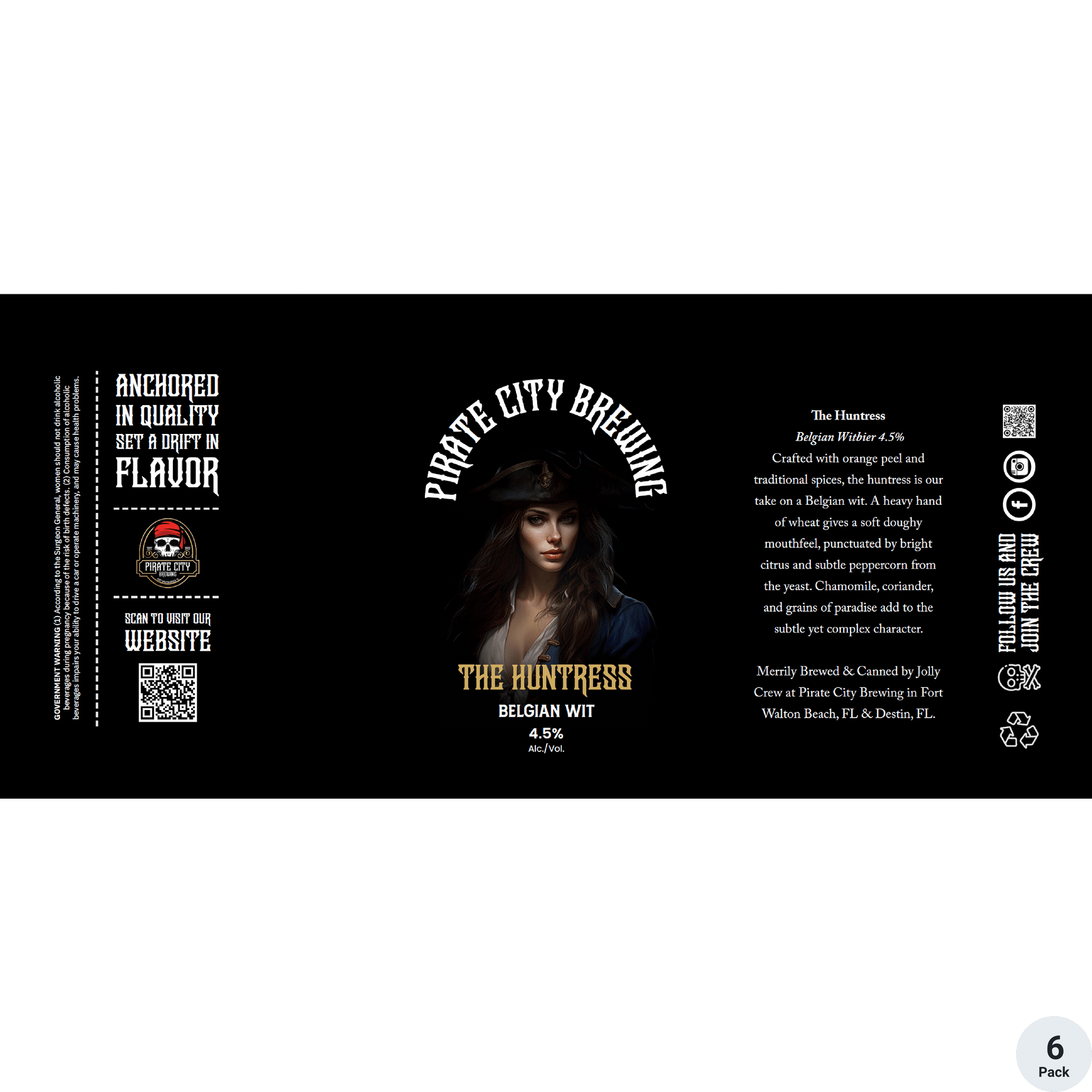 Pirate City The Huntress Belgian Wit | Total Wine & More