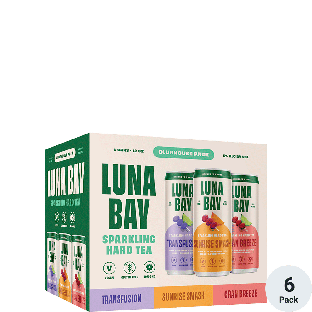 Luna Bay Clubhouse Hard Tea Variety Pack | Total Wine & More