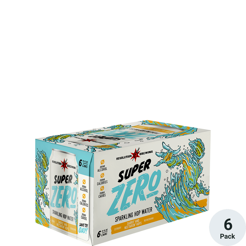 Revolution Super Zero Non-Alcoholic Sparkling Hop Water | Total Wine & More