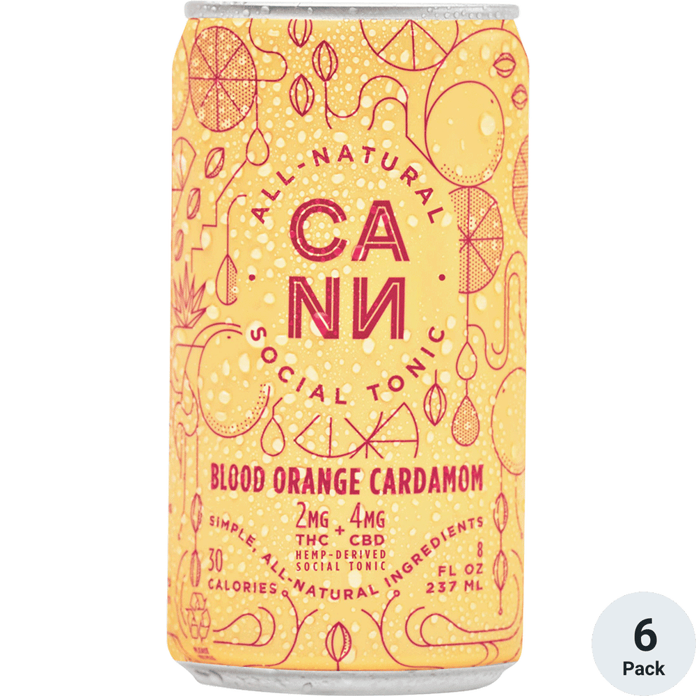 CANN THC 2mg Blood Orange Cardamom | Total Wine & More