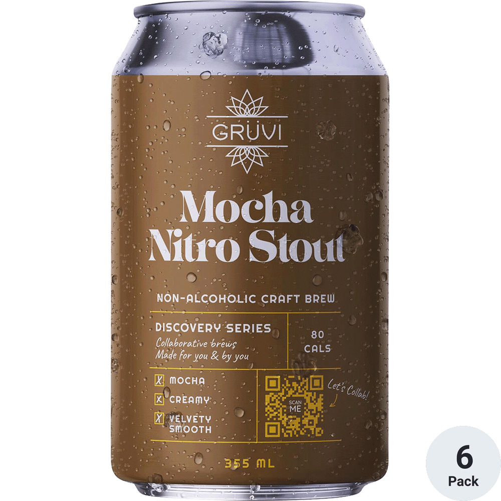 Gruvi Non Alcoholic Mocha Nitro Stout | Total Wine & More