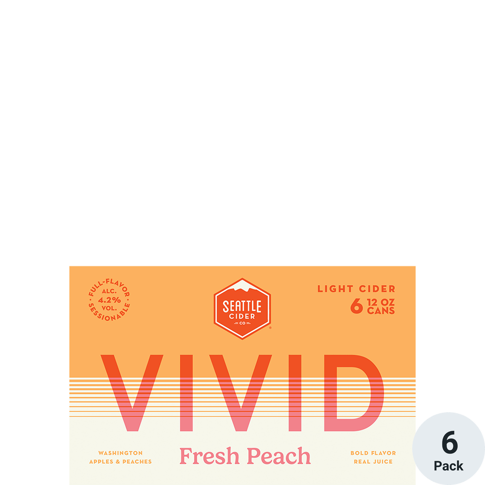 Seattle Cider Vivid Fresh Peach | Total Wine & More