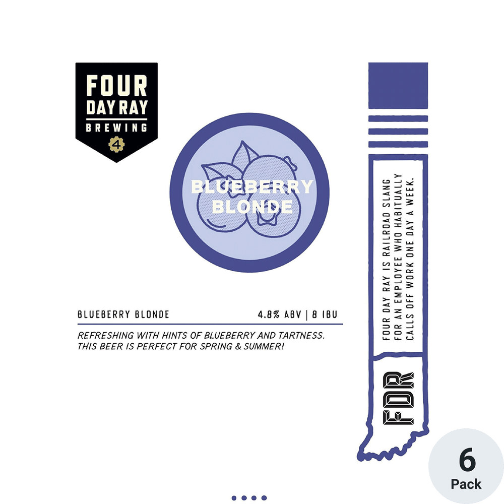 Four Day Ray Blueberry Blonde Ale | Total Wine & More