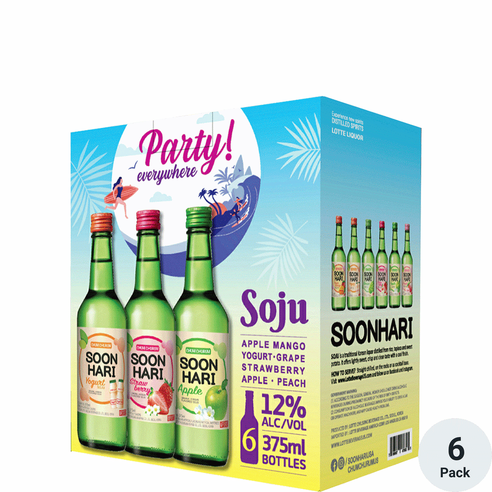 Soonhari Soju 6-Flavor Variety Pack | Total Wine & More