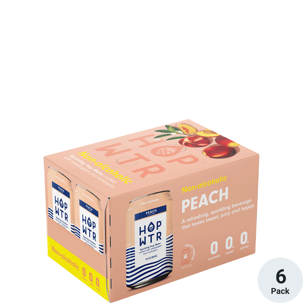 HOP WTR Non-Alcoholic Peach | Total Wine & More