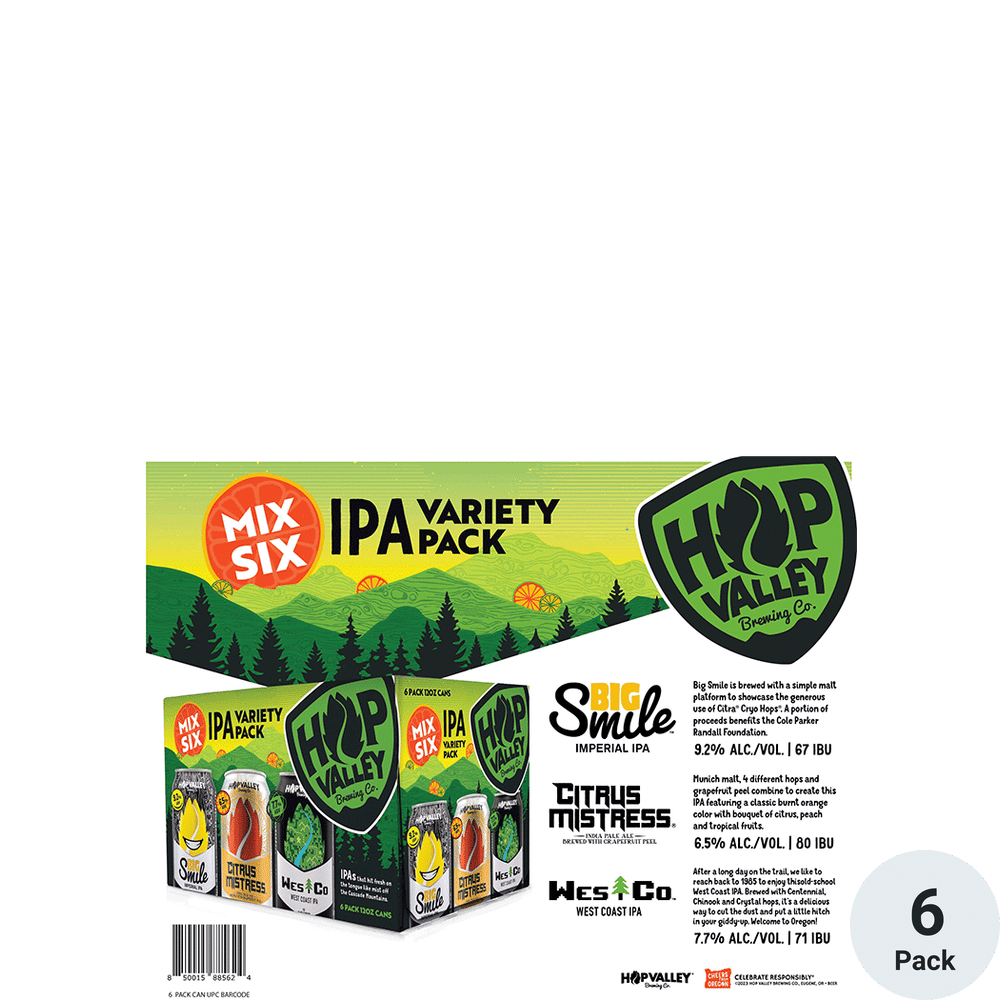 Hop Valley Mix Six IPA Variety Pack | Total Wine & More
