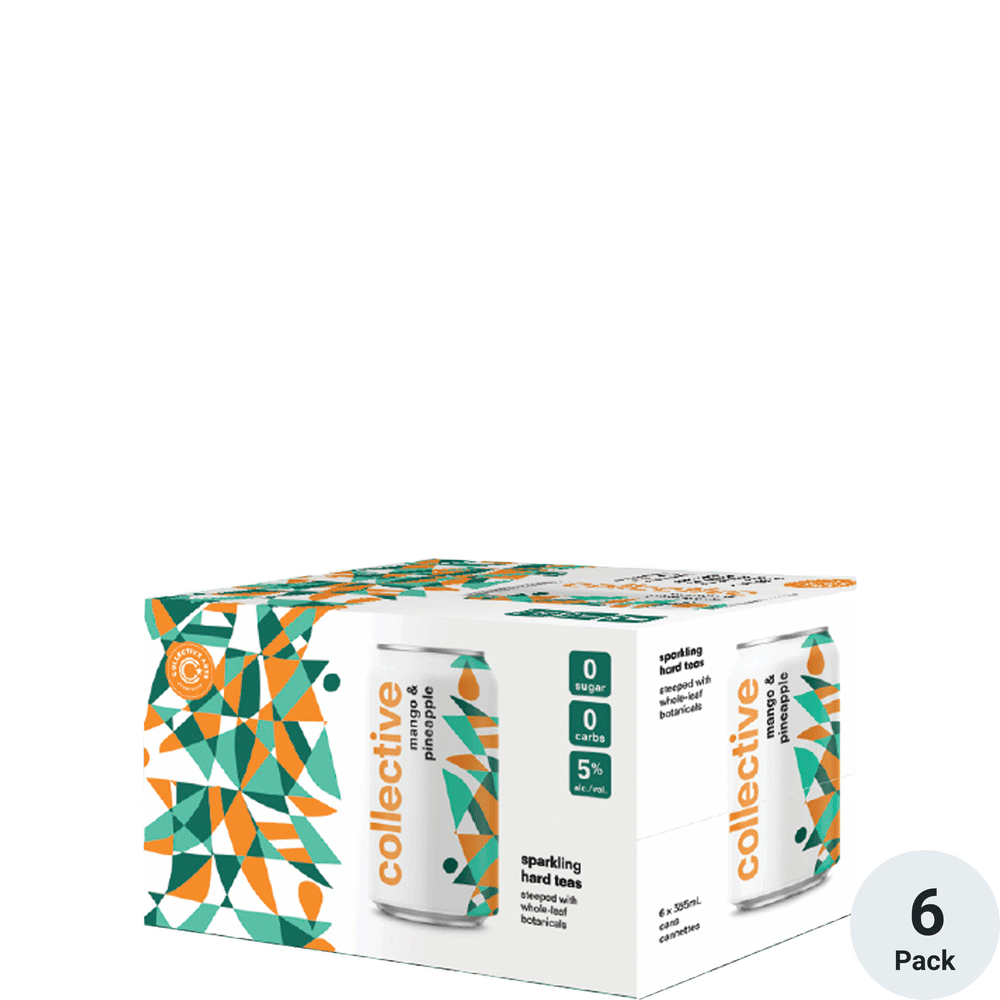 Collective Arts Mango & Pineapple Sparkling Hard Tea | Total Wine & More
