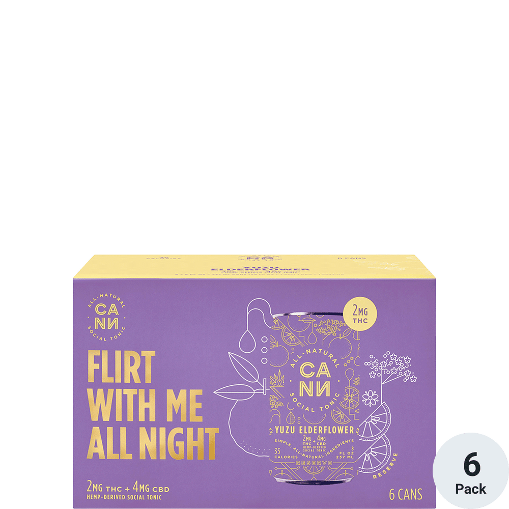 Cann THC 2mg Yuzu Elderflower | Total Wine & More