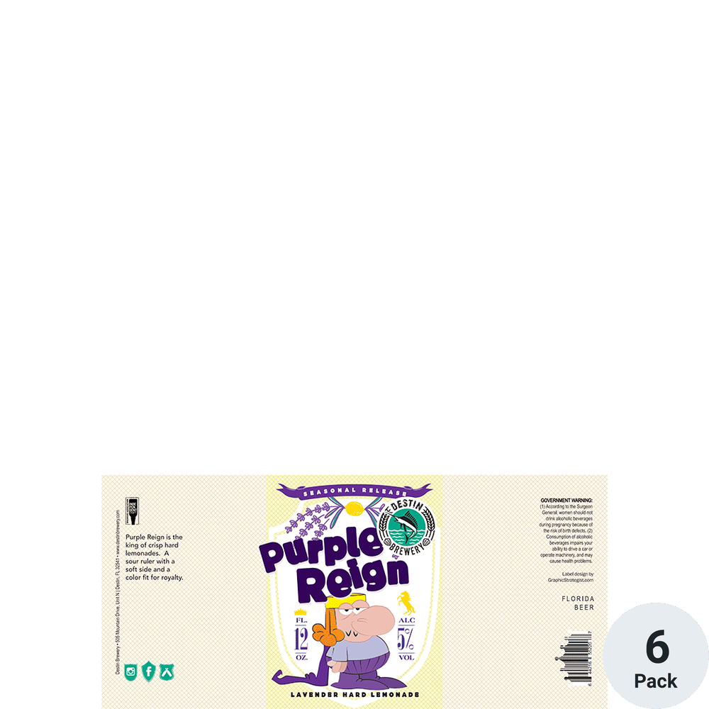 Destin Purple Reign Hard Lemonade | Total Wine & More