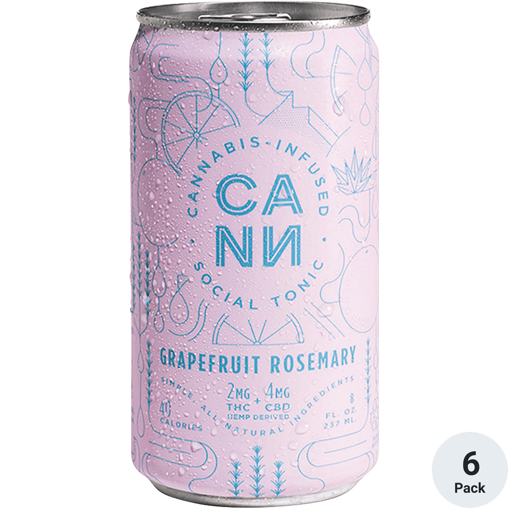 CANN THC 2mg Grapefruit Rosemary | Total Wine & More