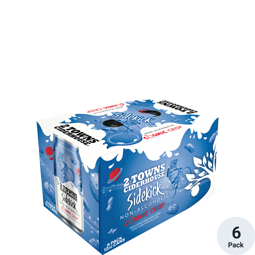 2 Towns Sidekick Non-Alcoholic Cider Cosmic Crisp | Total Wine & More