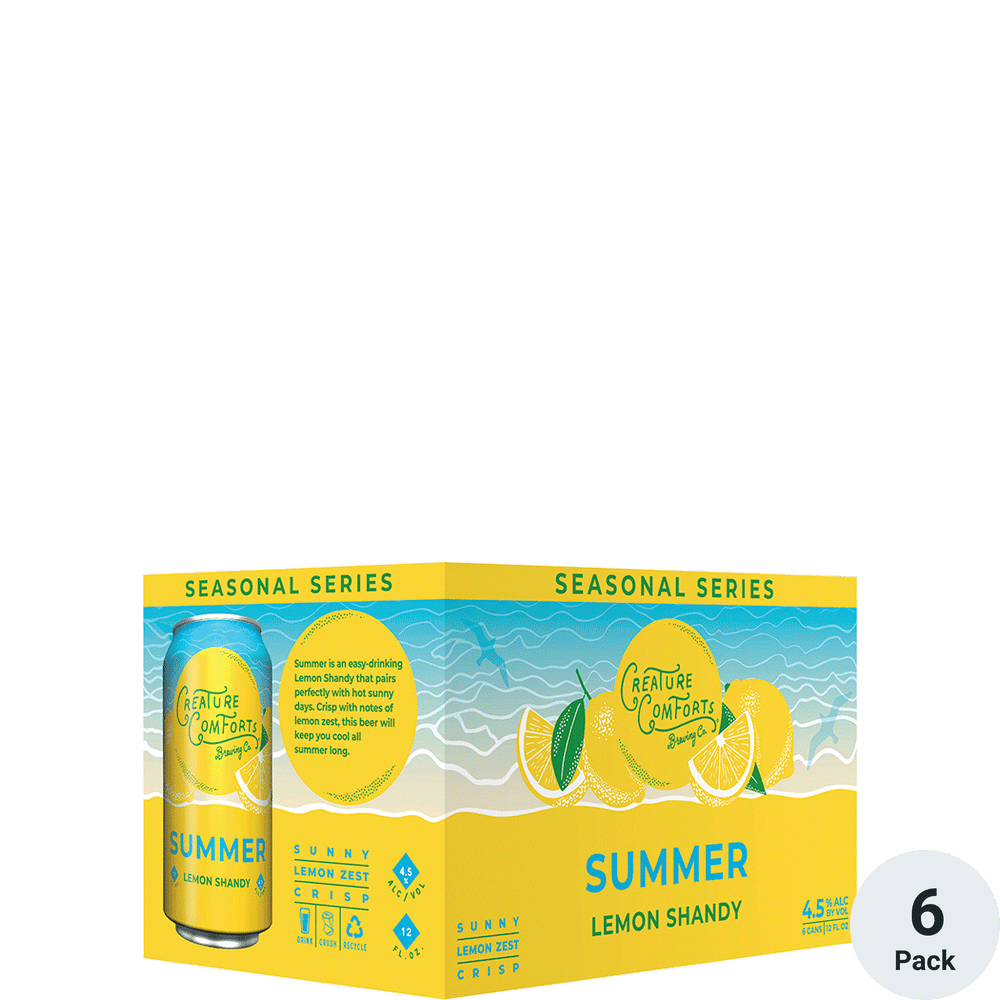 Creature Comforts True Seasonal Summer Lemon Shandy | Total Wine & More