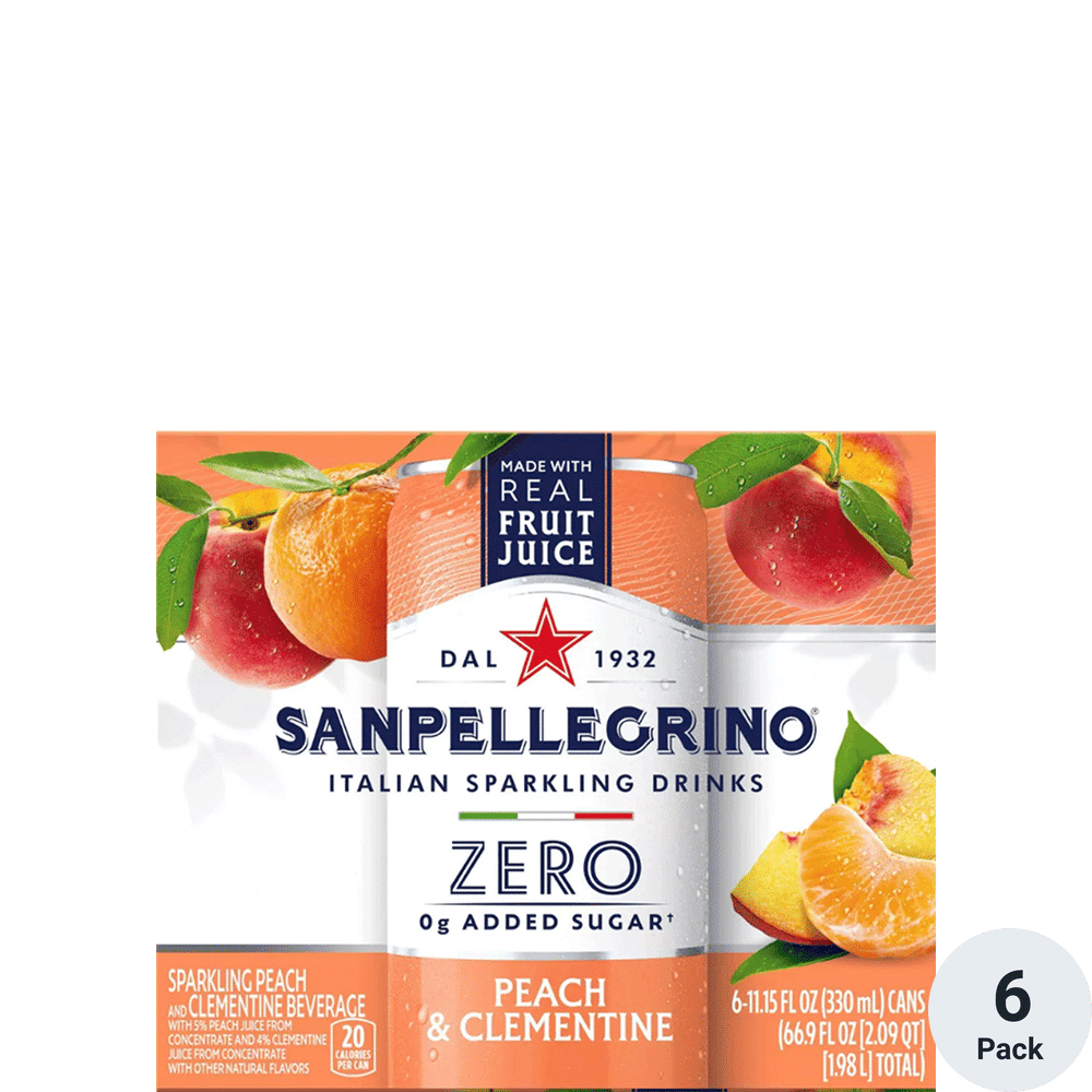 San Pellegrino Zero Peach Clementine | Total Wine & More