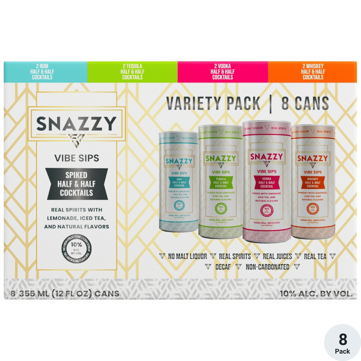 Snazzy Spiked Half & Half Cocktails Variety Pack | Total Wine & More
