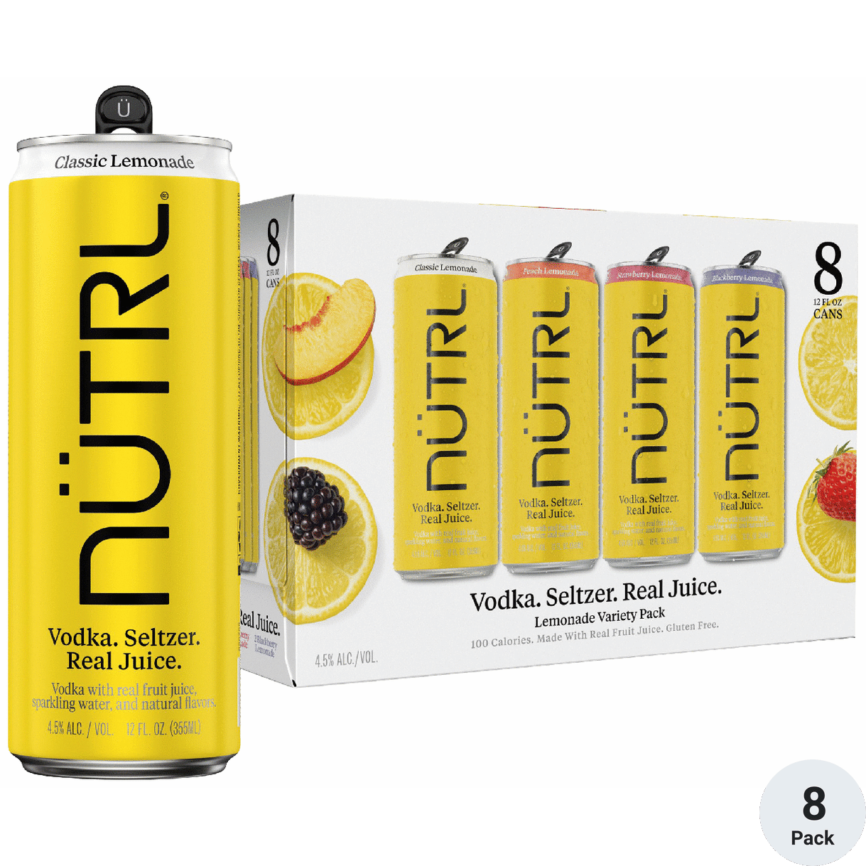NUTRL Vodka Hard Seltzer Lemonade Variety Pack | Total Wine & More