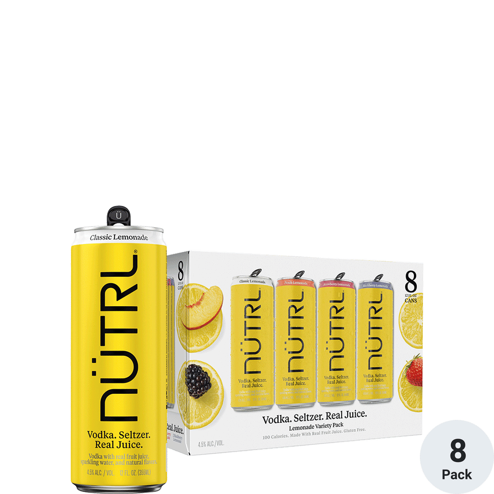 NUTRL Lemonade Variety Pack - Vodka Seltzer | Total Wine & More - 8pk ...