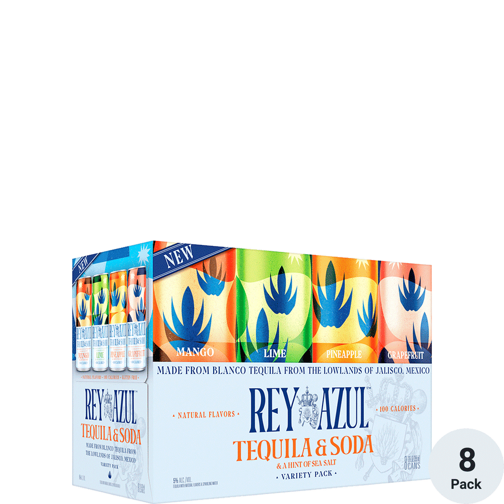 Rey Azul Tequila Soda Variety | Total Wine & More