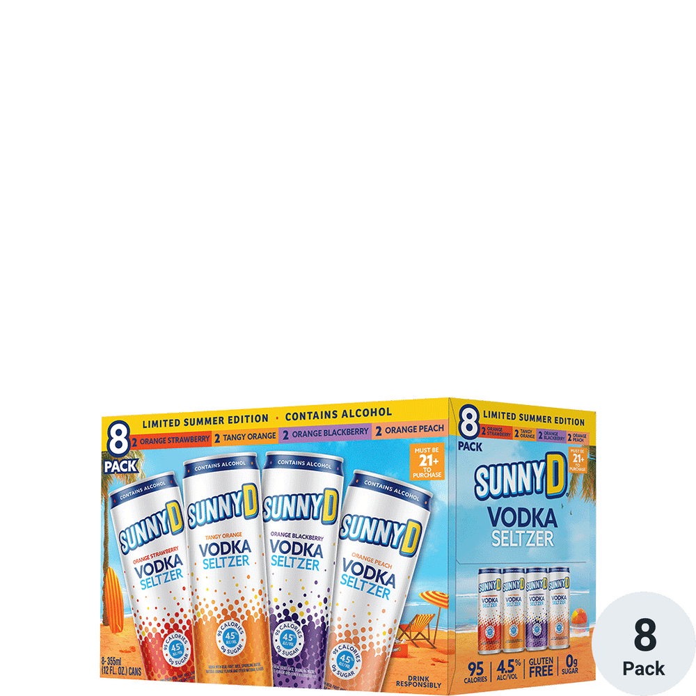 SunnyD Vodka Seltzer Summer Variety | Total Wine & More