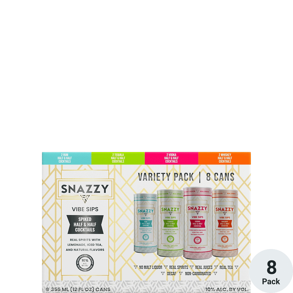 Snazzy Spiked Half & Half Cocktails Variety Pack | Total Wine & More