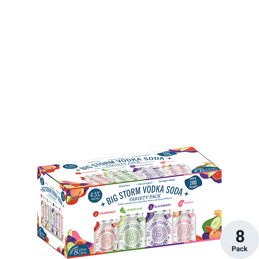 Big Storm Vodka Soda Variety Pack | Total Wine & More