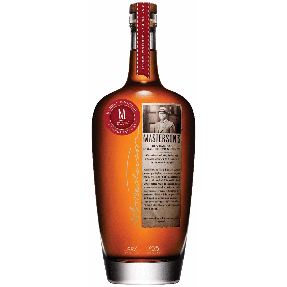 Masterson's American Oak Barrel Finished 10 Year Old Straight Rye Wsky ...