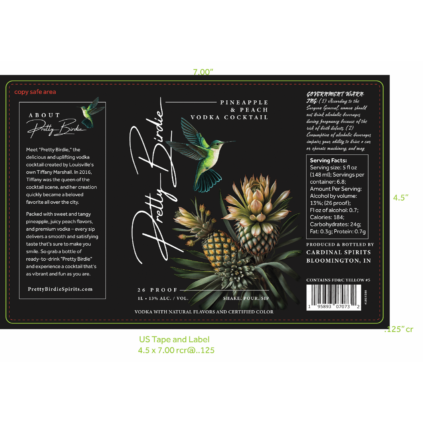 Pretty Birdie Pineapple & Peach Vodka cocktail | Total Wine & More