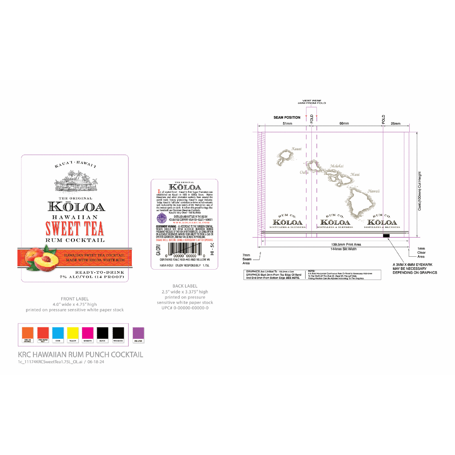 Koloa Hawaiian Sweet Tea Rum Cocktail | Total Wine & More