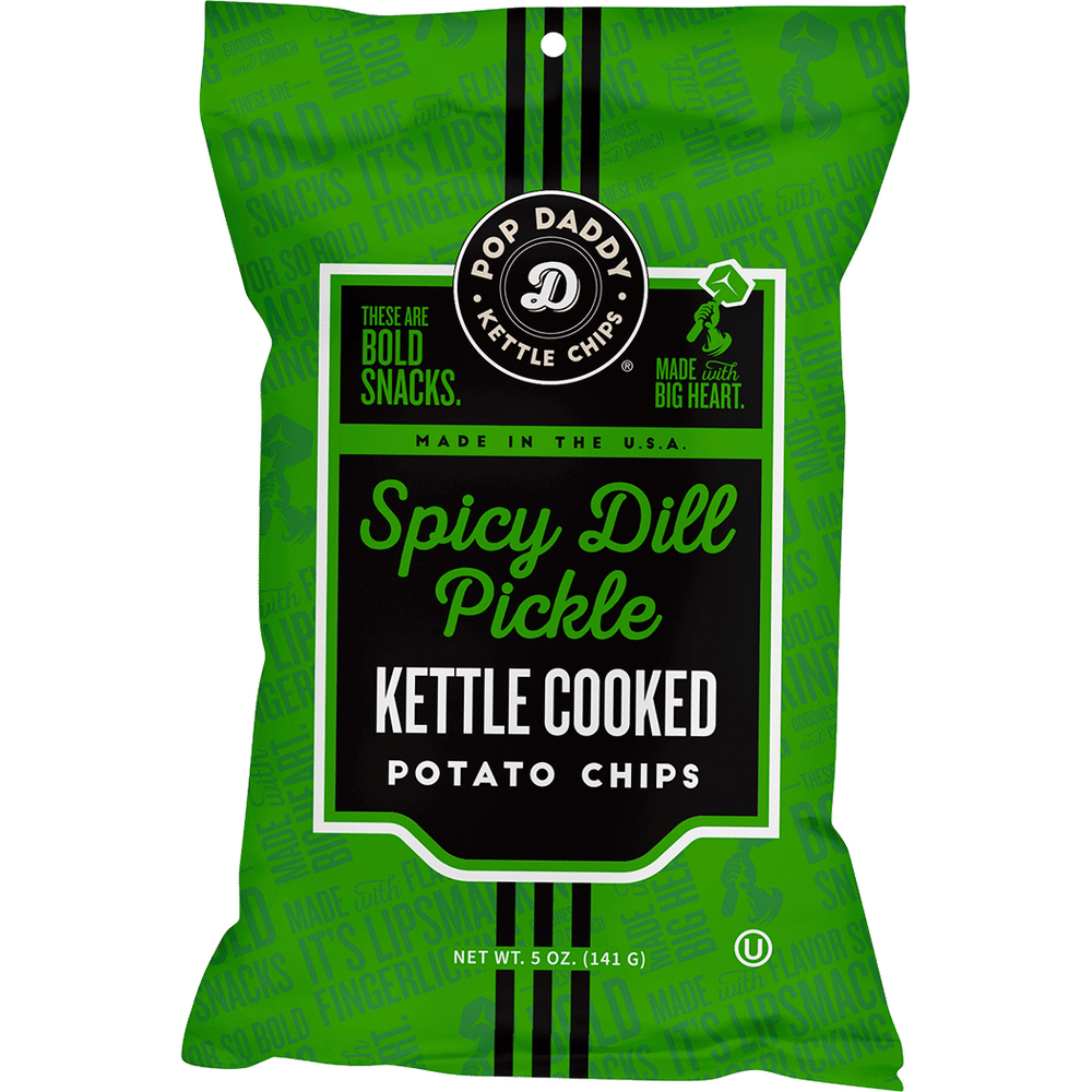 Pop Daddy Spicy Dill Pickle Kettle Chips | Total Wine & More