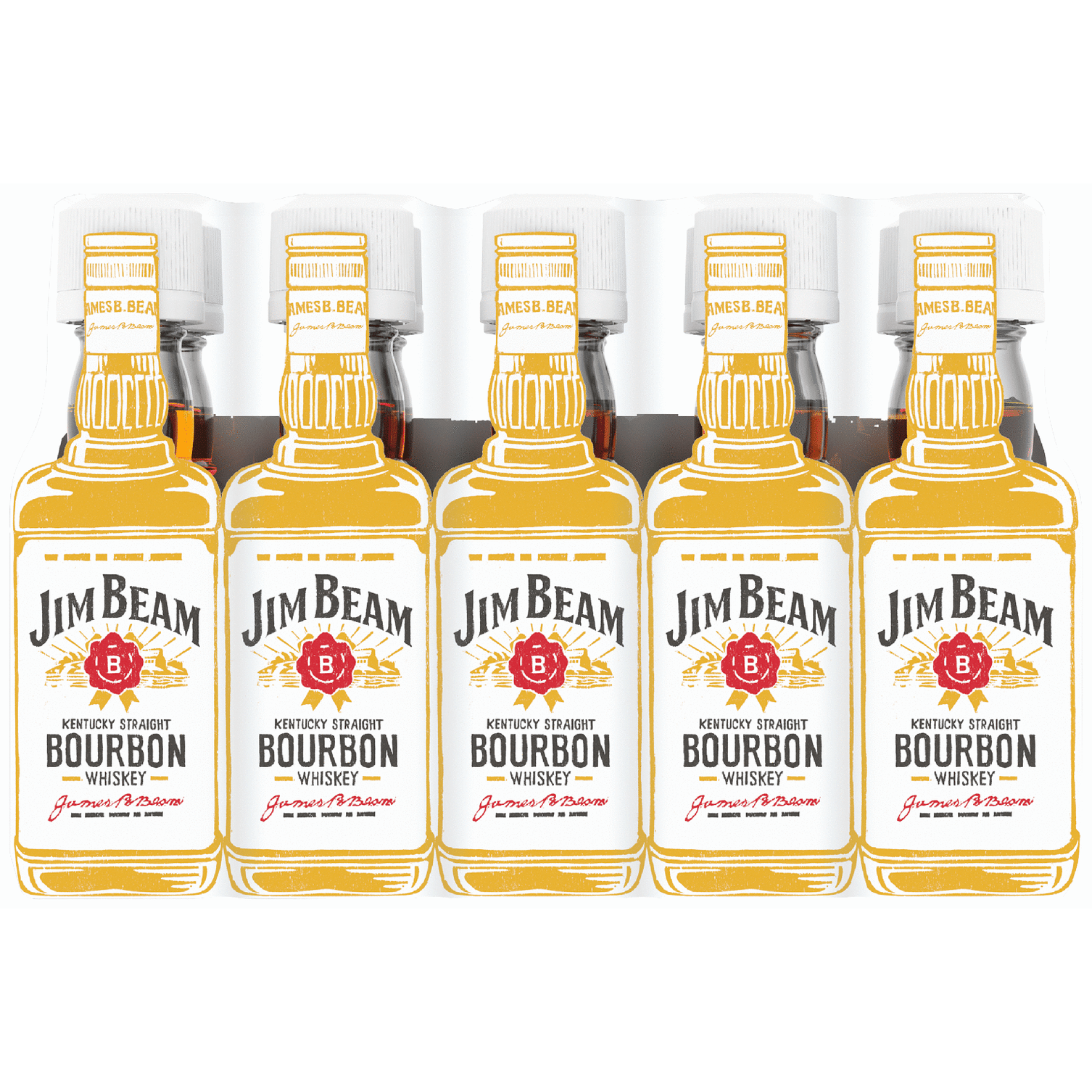 Jim Beam Bourbon 50mL - 10 Pack | Total Wine & More