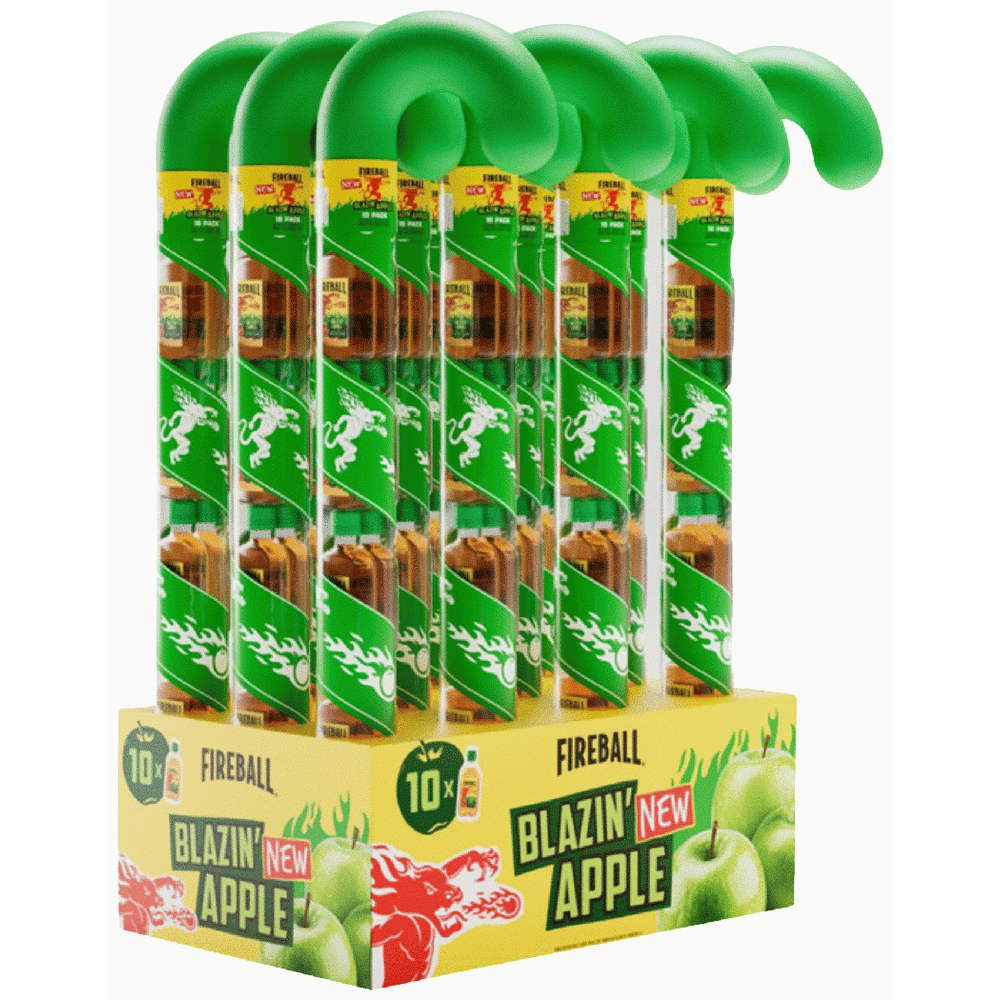 Fireball Blazin Apple Whisky Candy Cane | Total Wine & More